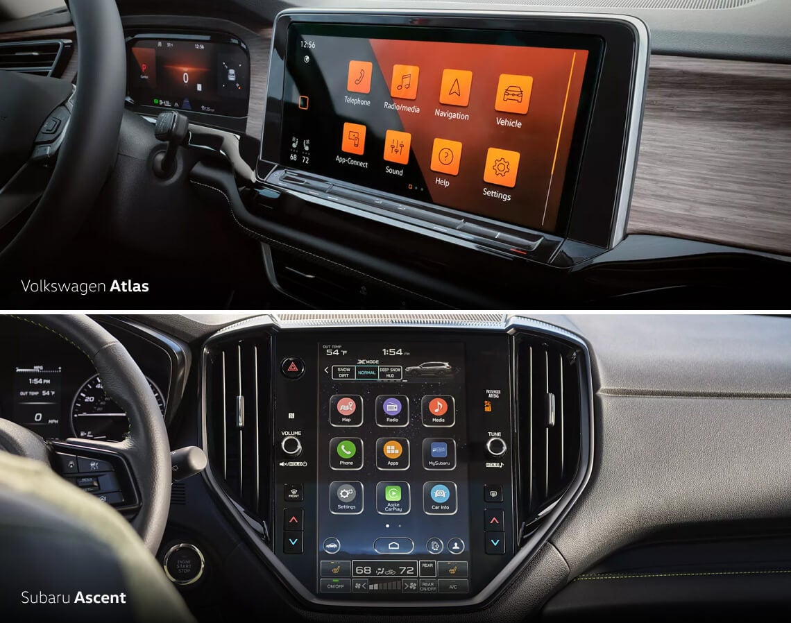 Compare The 2024 VW Atlas And Subaru Ascent SUVs